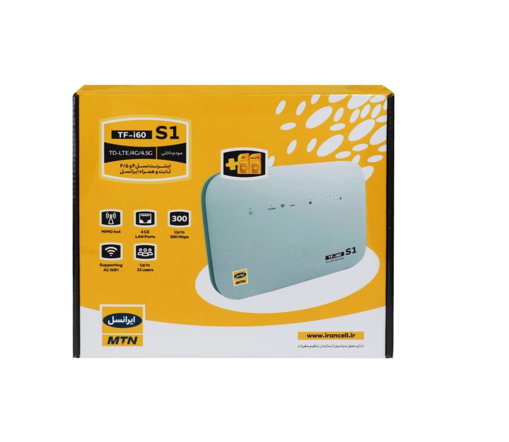 مودم 4.5G/TD-LTE ایرانسل مدل TF-i60 S1 آی تی مهندس